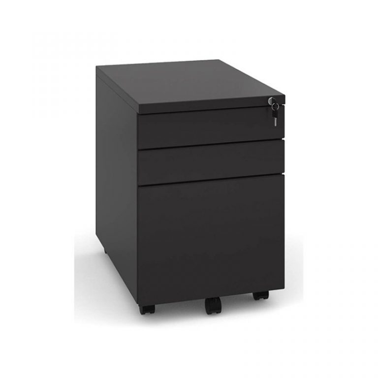 New Black Mobile Desk Storage Pedestal - Hills Office Furniture